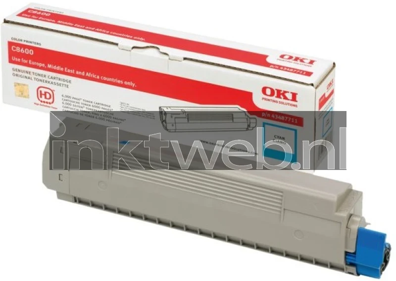 Oki C8600 / C8800 Toner cyaan (Origineel)