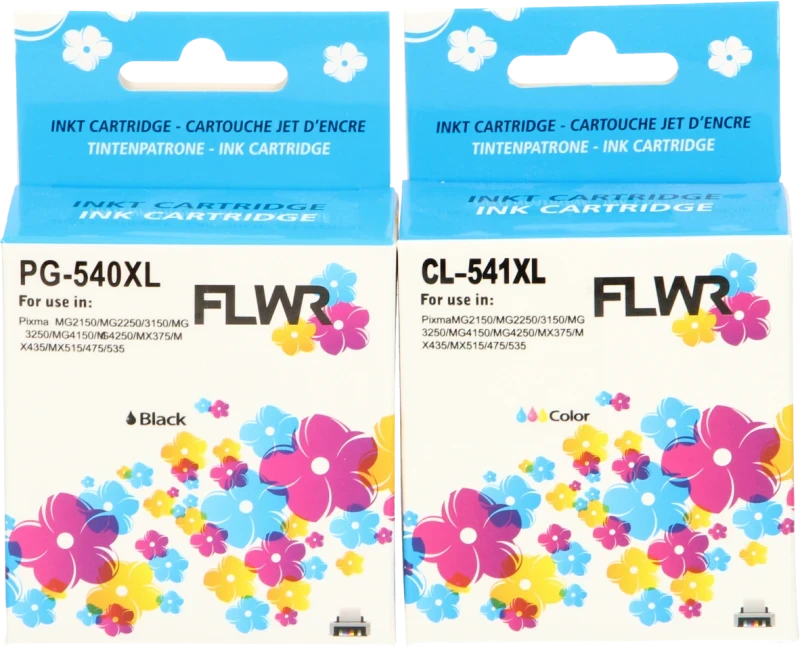 FLWR Canon PG-540XL / CL-541XL Multipack zwart en kleur (Huismerk ...